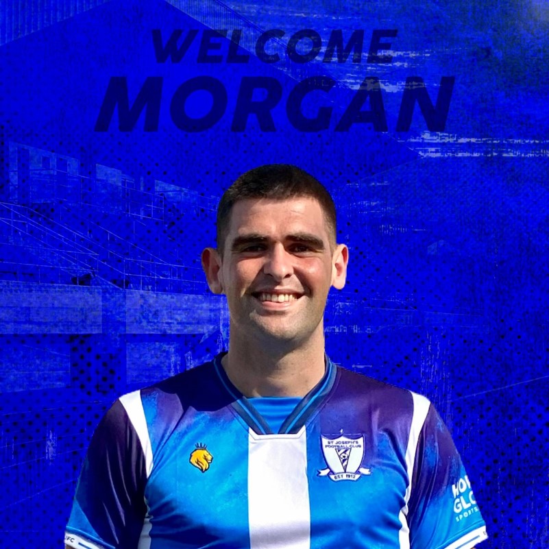 NEW SIGNING: MORGAN IS THE MAN - ST JOSEPH'S FC