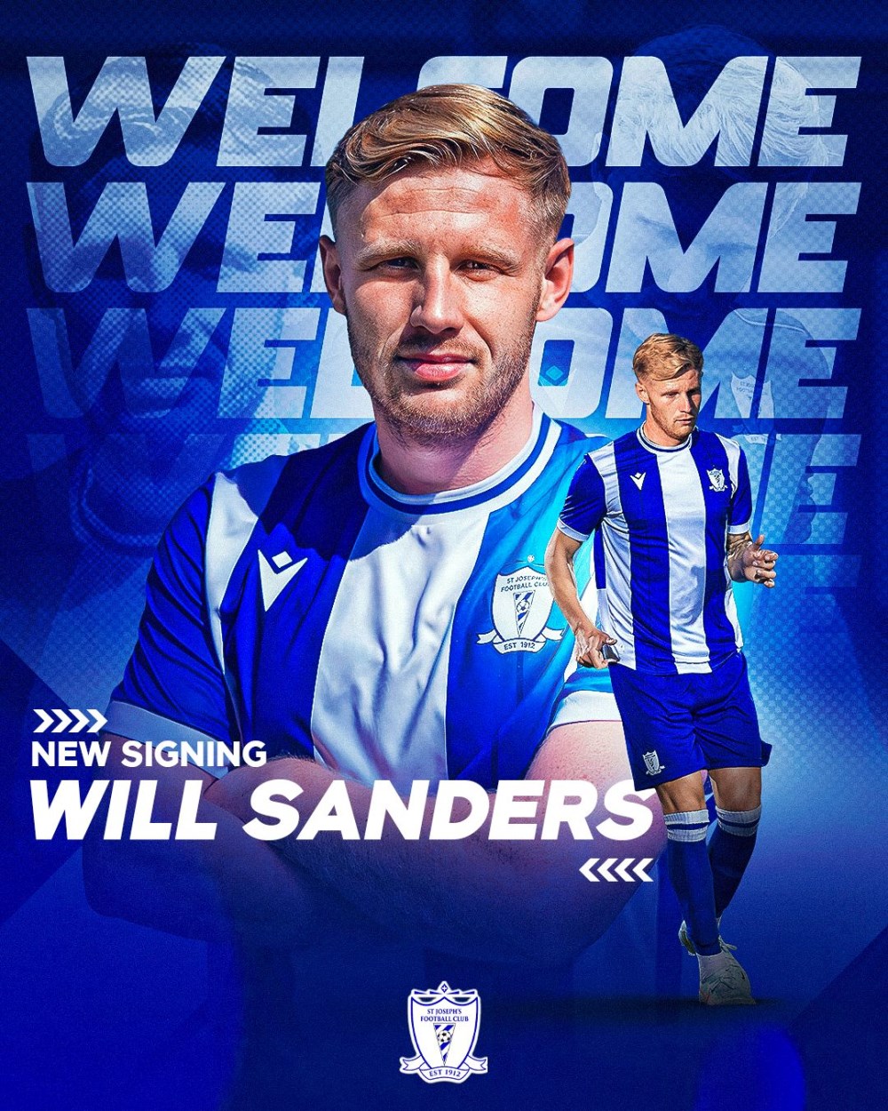NEWS: SANDERS STRENGTHENS BACK LINE - ST JOSEPH'S FC
