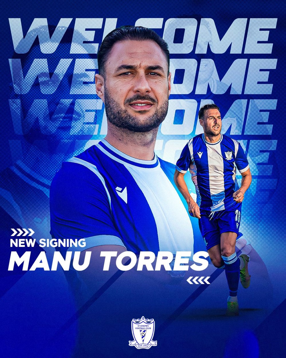 NEWS: EXPERIENCE ADDED TO THE MIDFIELD WITH TORRES SIGNING - ST JOSEPH'S FC