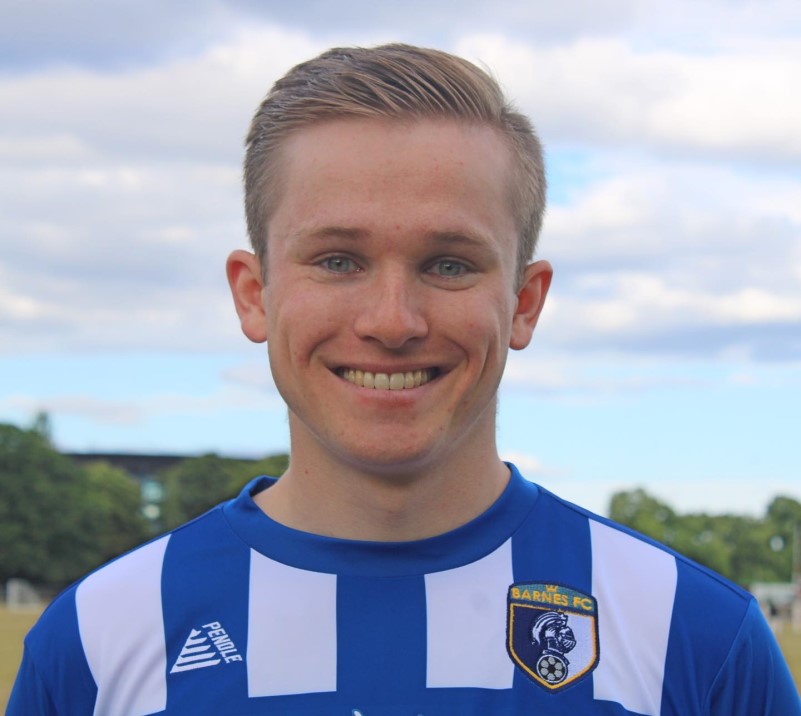 Alex Bloomer - Player of the Month Award - Barnes Football Club