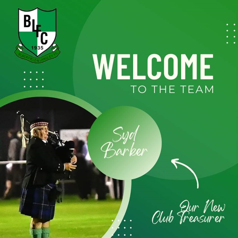 New Club Treasurer - Blackfield and Langley Football Club