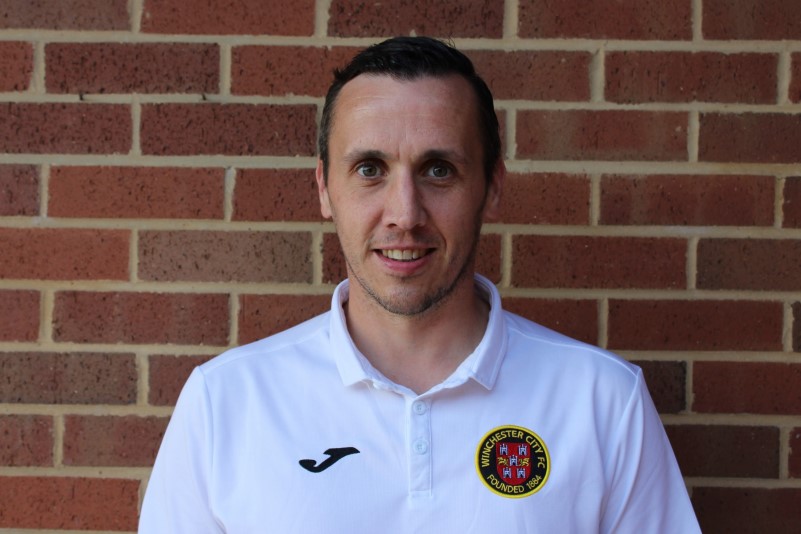 Winchester City FC, Craig Davis reacts after progressing in the FA Cup ...