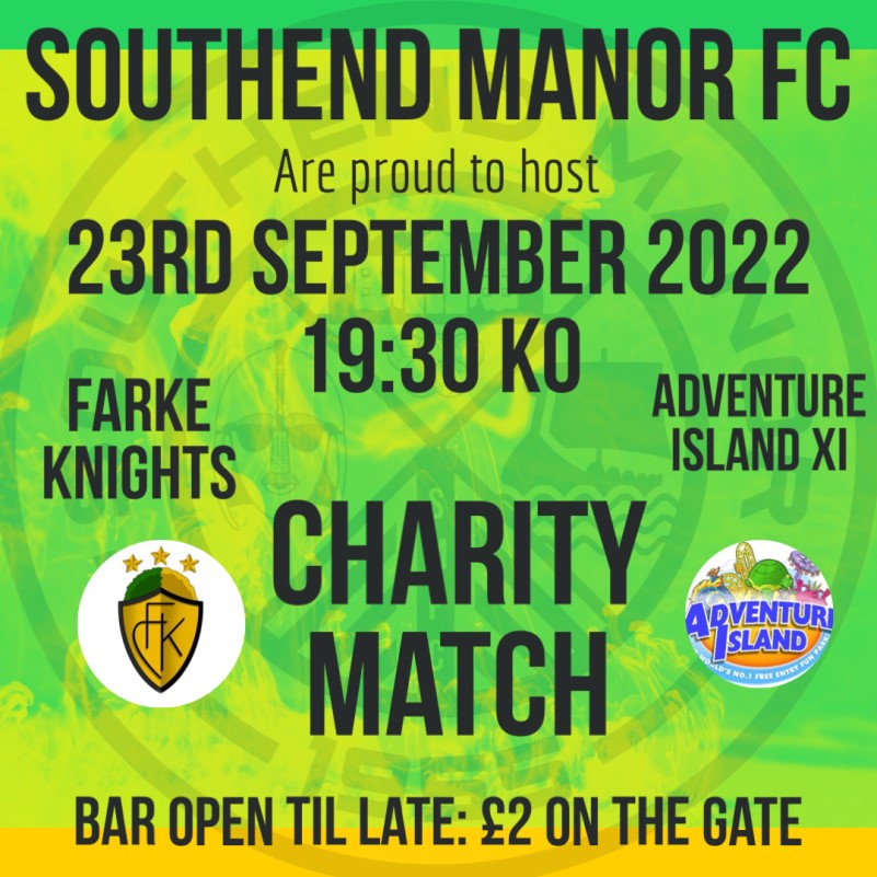 Charity Football Match: 23/09/2023 - Southend Manor Football Club