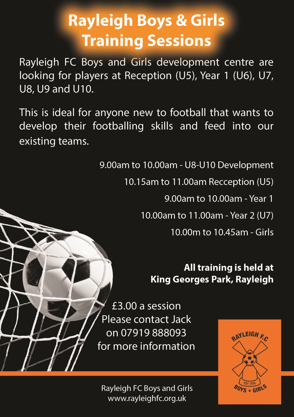 4-6 year old boys & girls - Rayleigh Football Club