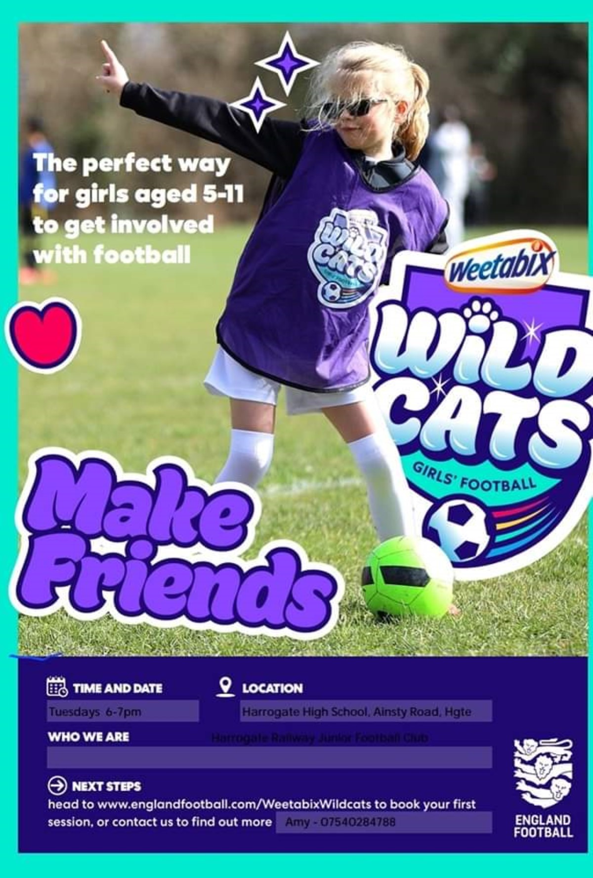 Railway Girls Wildcats (5 to 11 years old) - Harrogate Railway Athletic ...