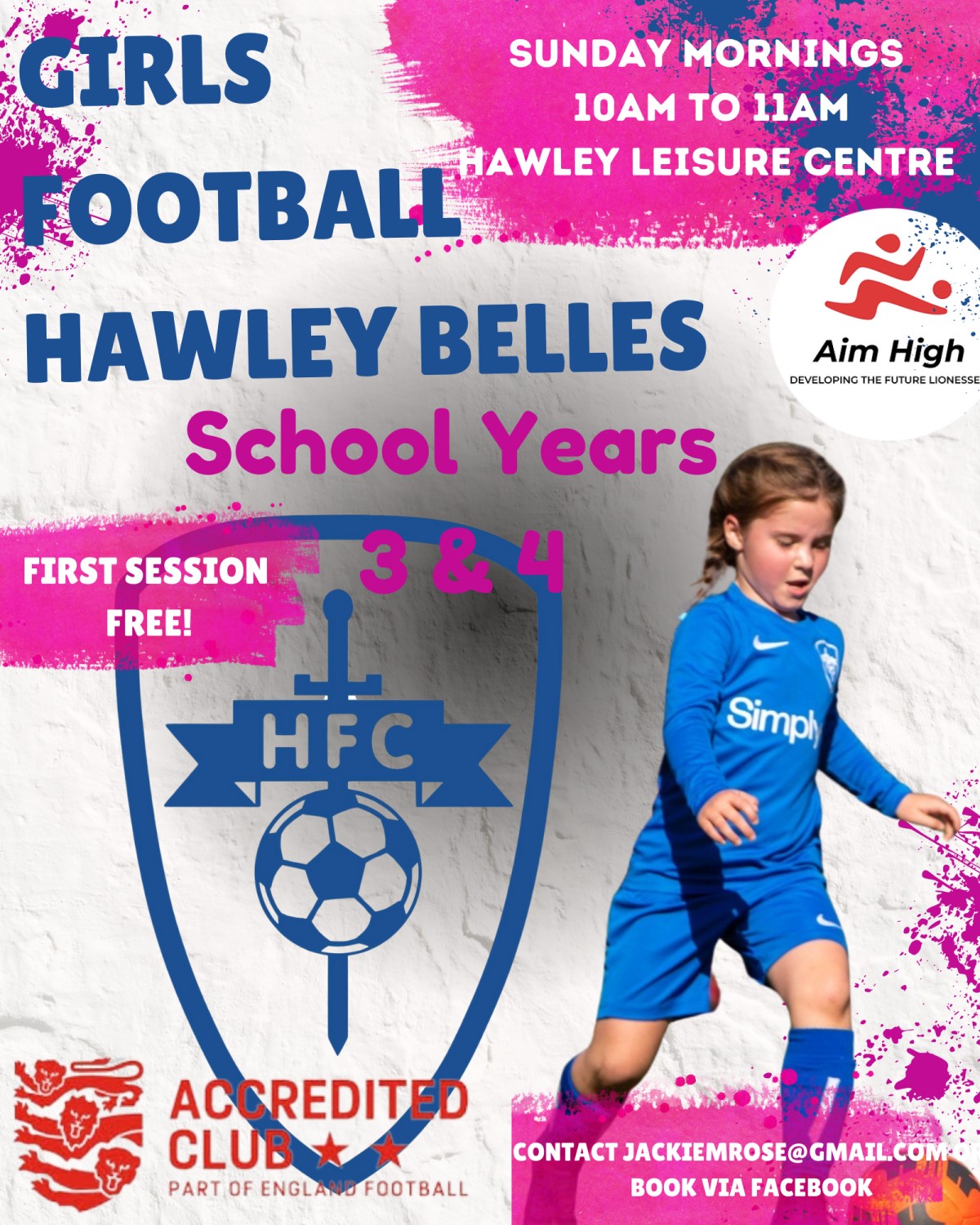 Hawley Belles Girls Training - Hawley Football Club